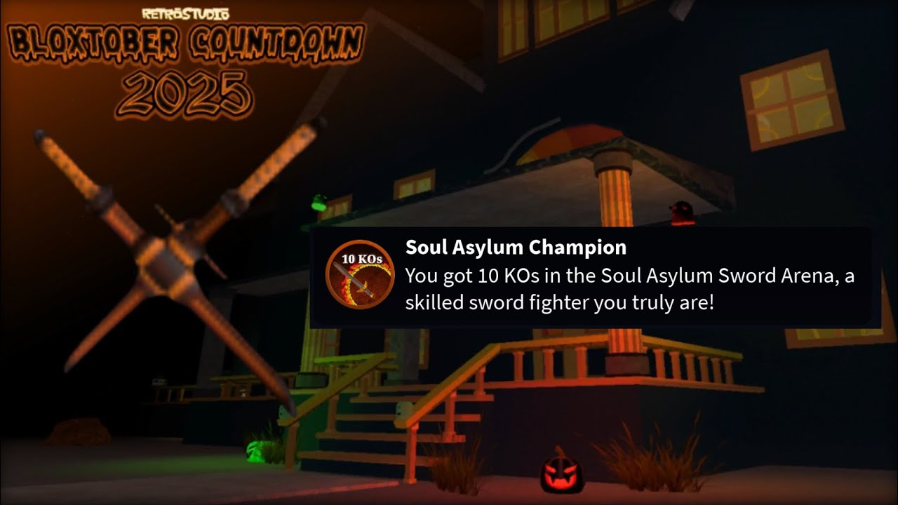 Retrostudio Bloxtober 2025: How to get the Soul Asylum Champion Badge ...