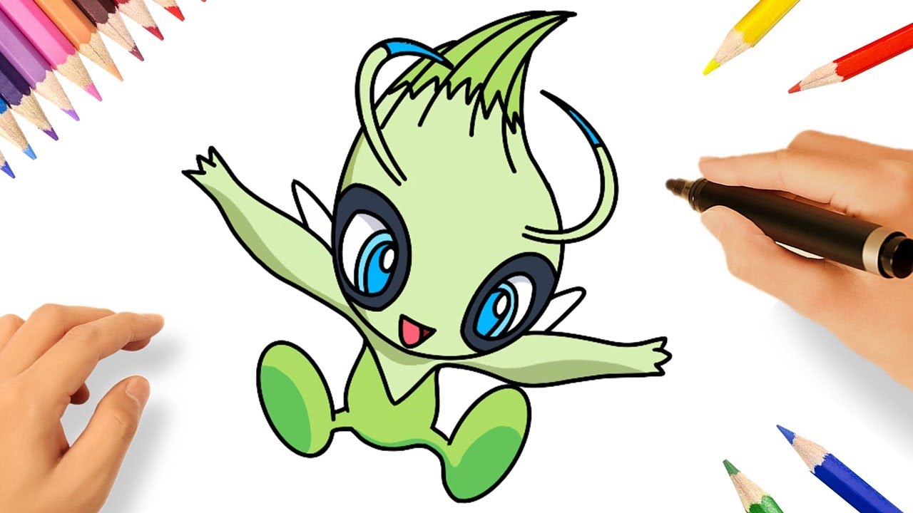 CÓMO DIBUJAR A CELEBI PASO A PASO | DOBUJANDO POKÉMONS - YouTube