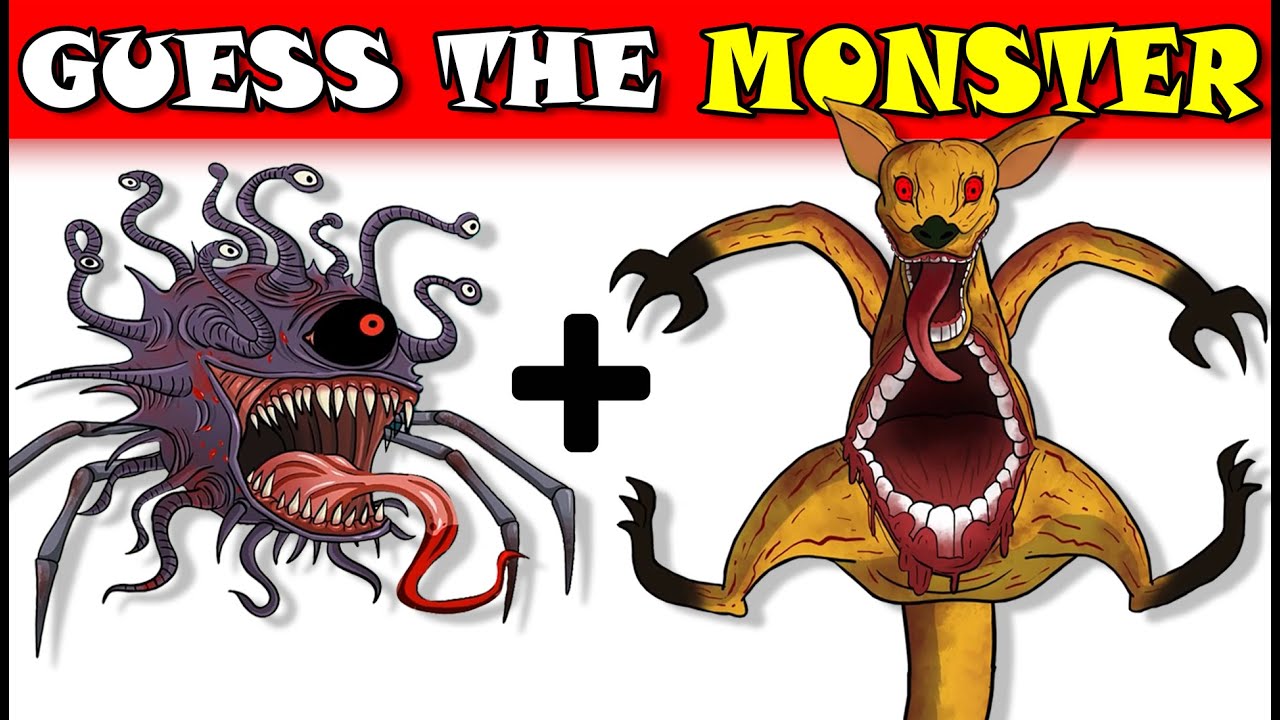 Guess The Monster 🐚🌊 Sea Urchin vs. Kangaroo! Creepy Monster ...