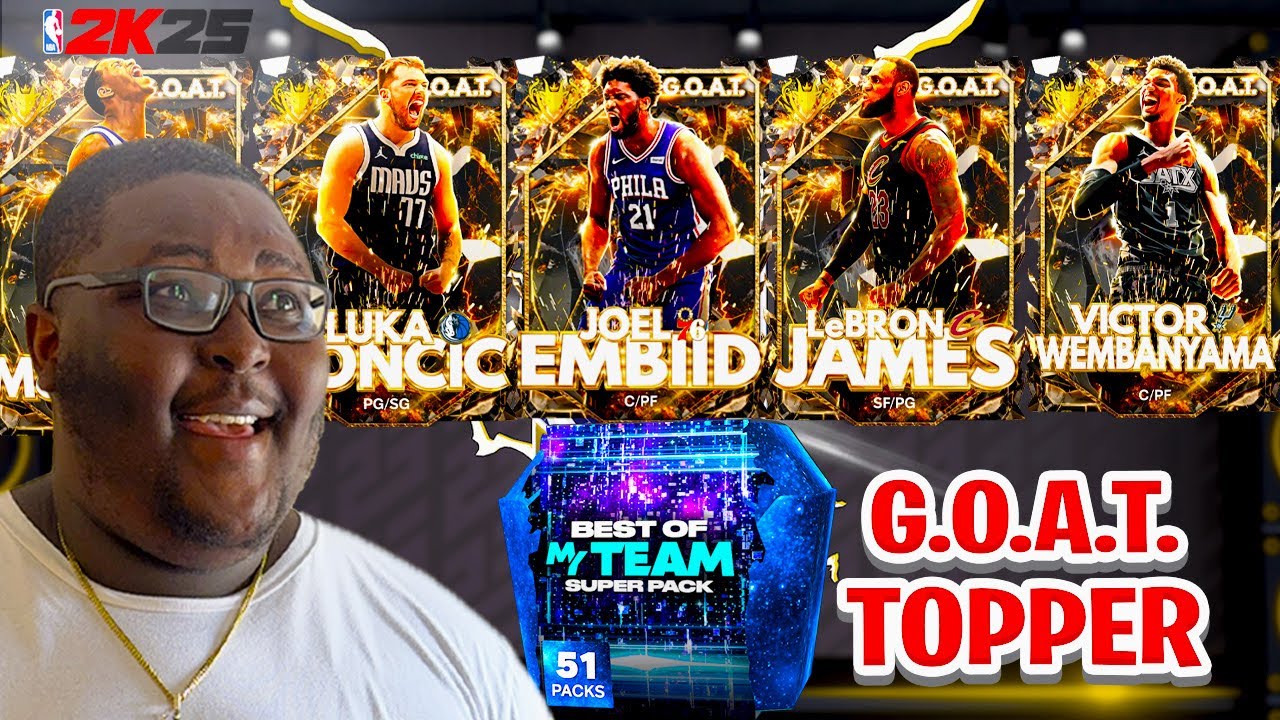 USING 450K VC ON SUPER PACKS WITH GUARANTEED *G.O.A.T.* TOPPER IN NBA ...