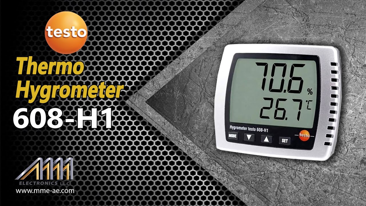 Testo 608-H1 Thermohygrometer - YouTube