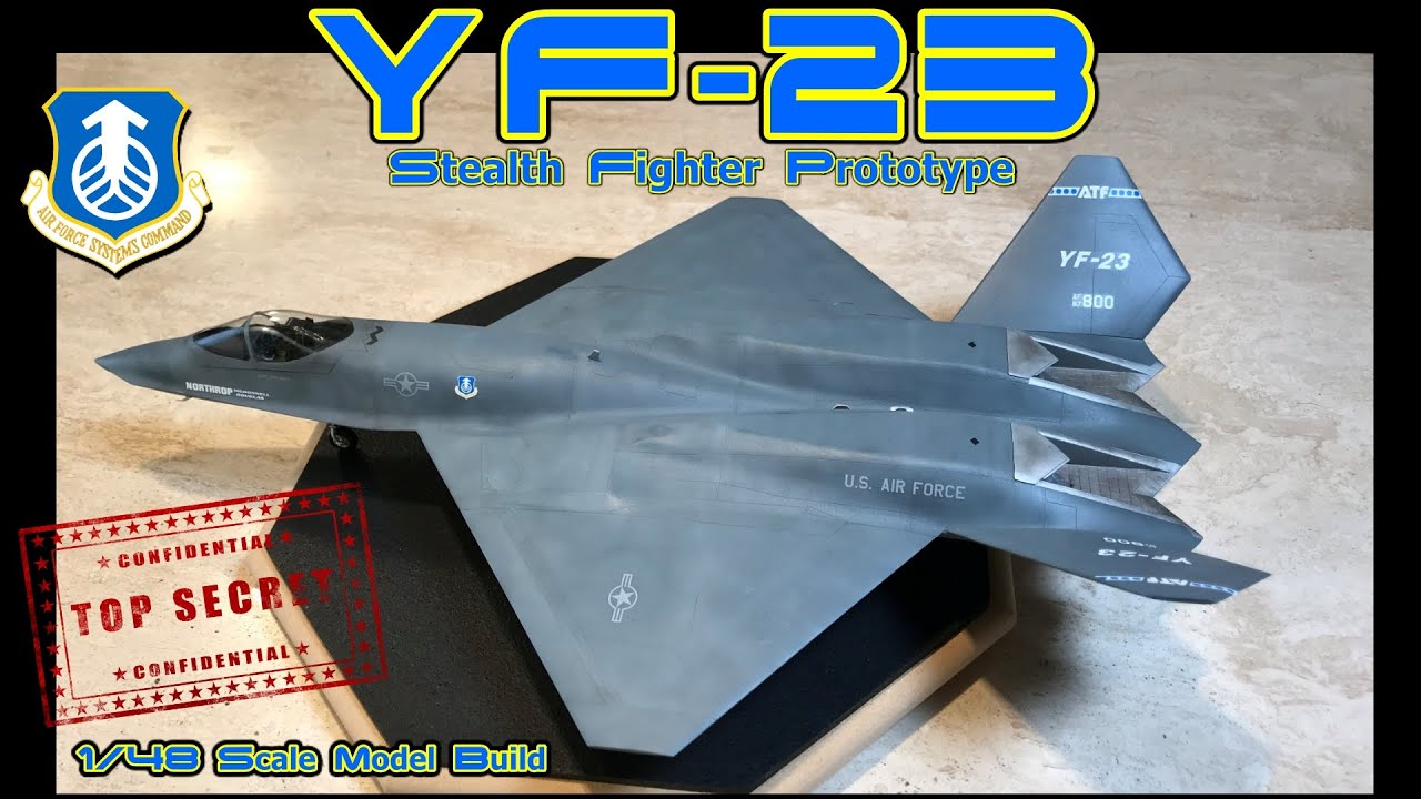 Building the Hobby Boss 1/48th Scale YF-23 Stealth Fighter Prototype ...