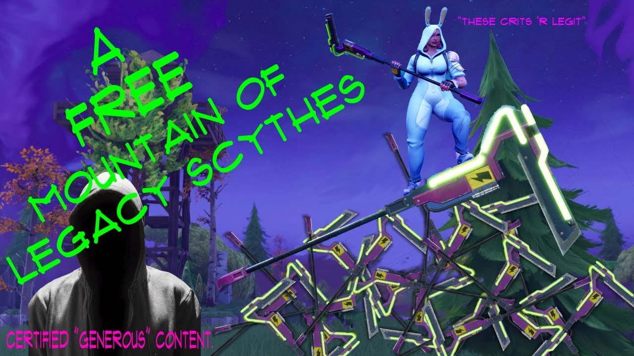 LEGACY NEON SCYTHES - Giving away to randoms *FORTNITE PVE Save the ...