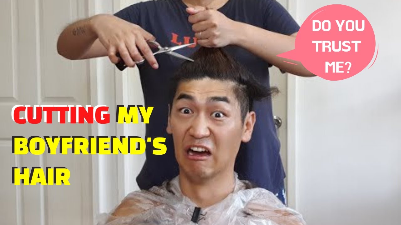 🇰🇷🇵🇭 GIRLFRIEND CUTS BOYFRIEND'S HAIR | DIY HAIRCUT AT HOME?? | Korean ...