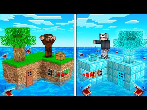 FAKİR DENİZ BLOK VS MİLYONER DENİZ BLOK - Minecraft