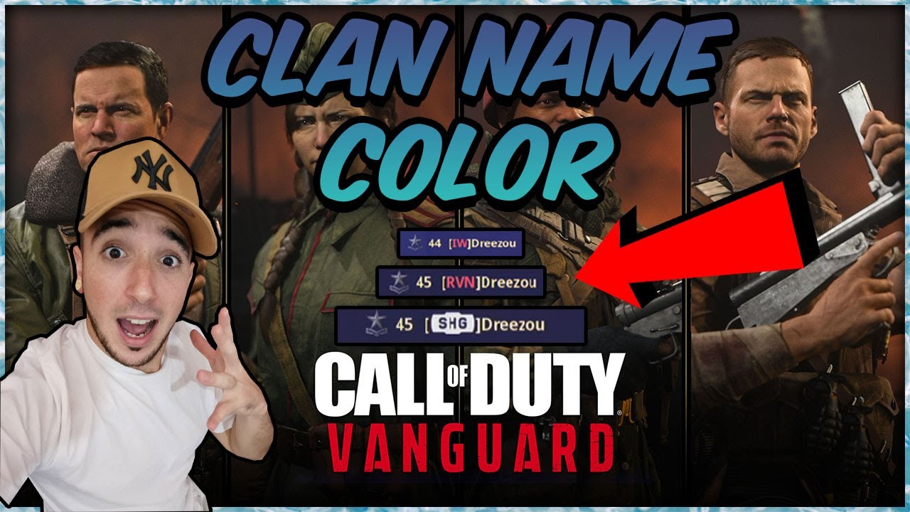 [COLOR CLAN NAME FR] 🎯 COD VANGUARD - PERSONNALISEZ VOTRE NOM DE CLAN ...
