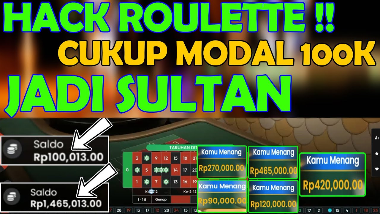 HACK ROULETTE ! MODAL RECEH JADI SULTAN || TRIK MENANG ROULETTE TIAP ...