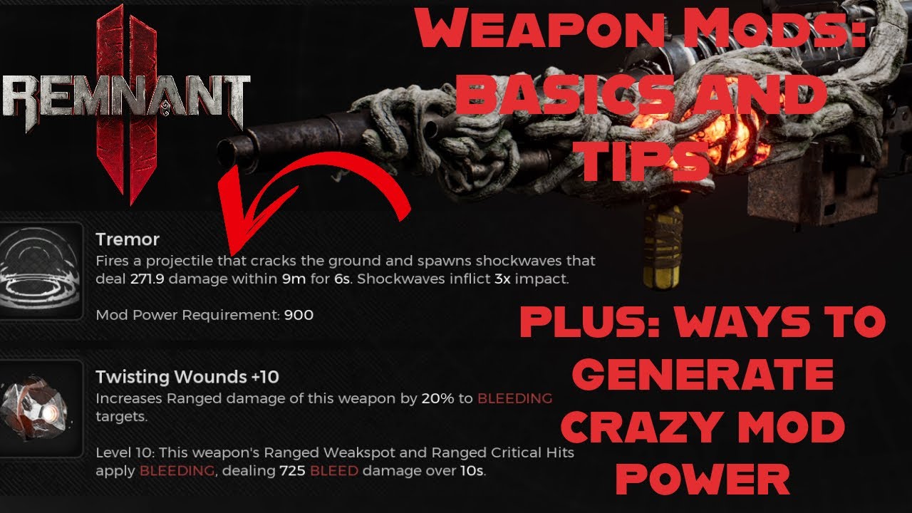 Remnant 2: Weapon Mods Basics and Tips - YouTube