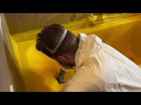 Full bath re-enamelling Instructional video by Miltons Bath Enamel Repair