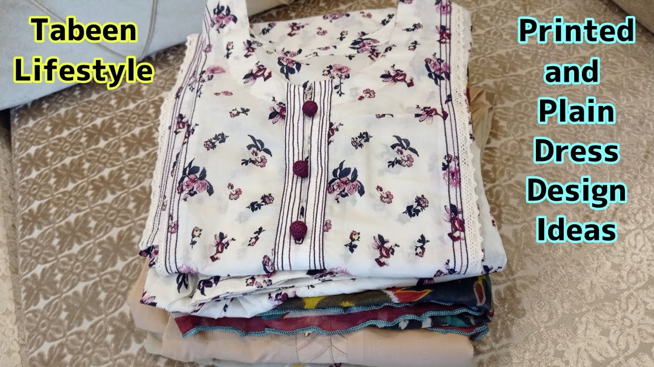 Casual printed dress design ideas 2022 by Tabeen lifestyle - YouTube