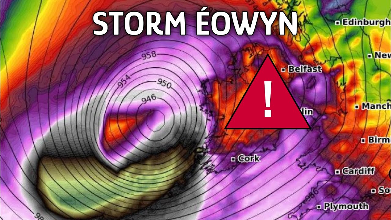 Ireland Covered in Red Alerts Ahead of Storm Éowyn - 22 January, 2025 ...