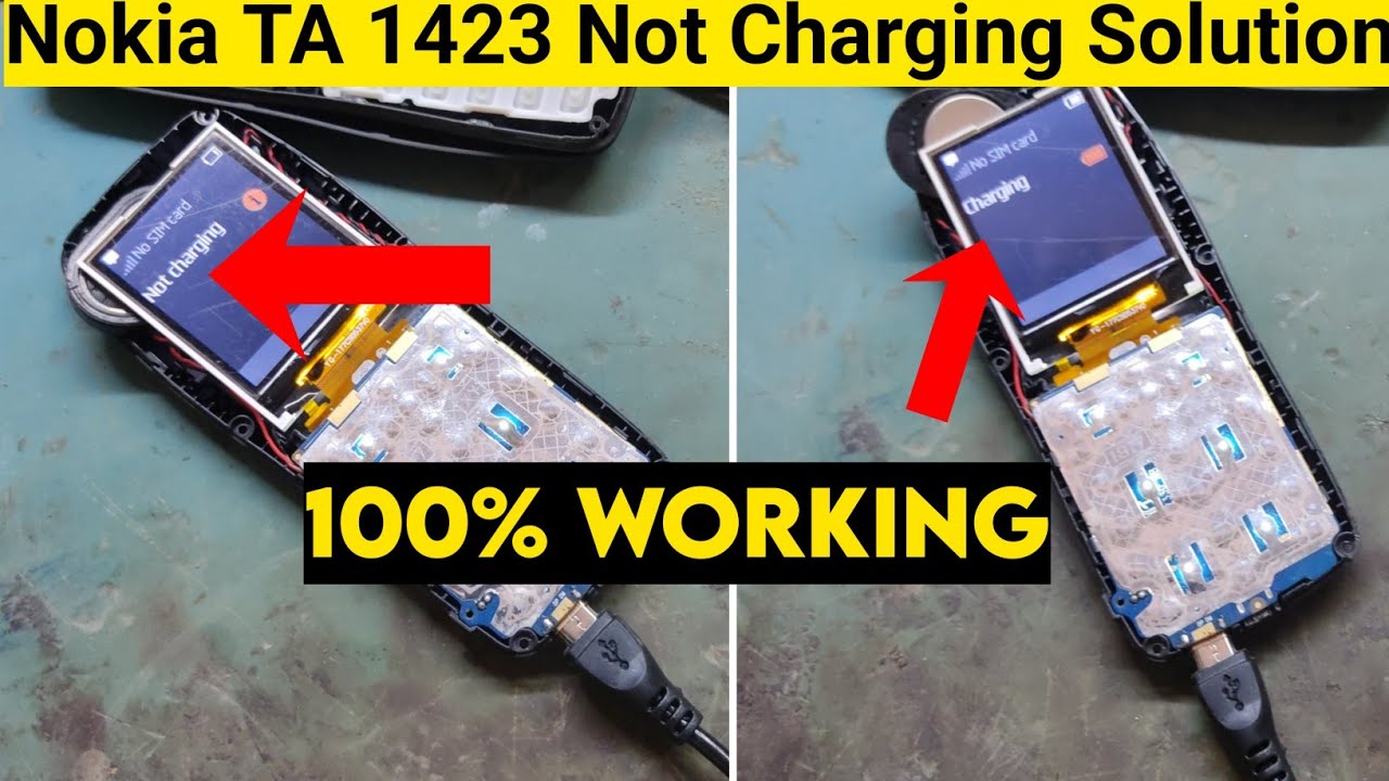 Nokia TA 1423 And All Nokia Not Charging Problem Solve Not charging ...