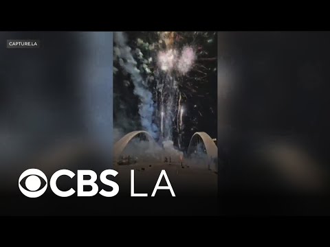 Illegal fireworks display becomes latest problem for Los Angeles' 6th Street Bridge
