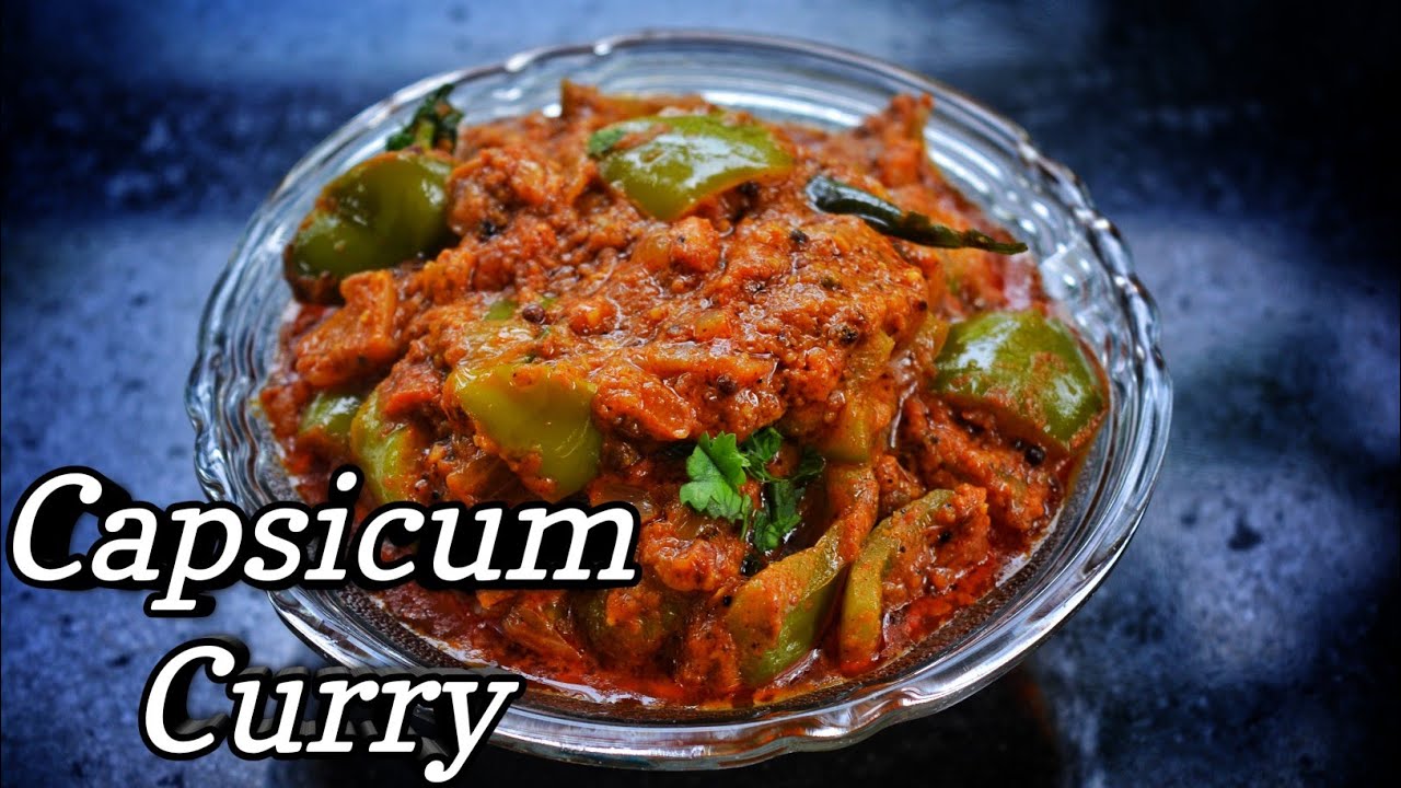 how to make spicy Capsicum curry - YouTube
