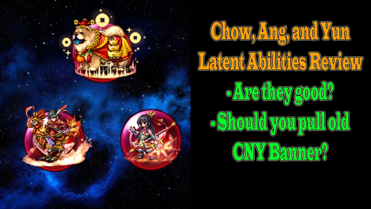 FFBE 7* Chow, Ang, and Yun Latent Abilities Review (#965) - YouTube