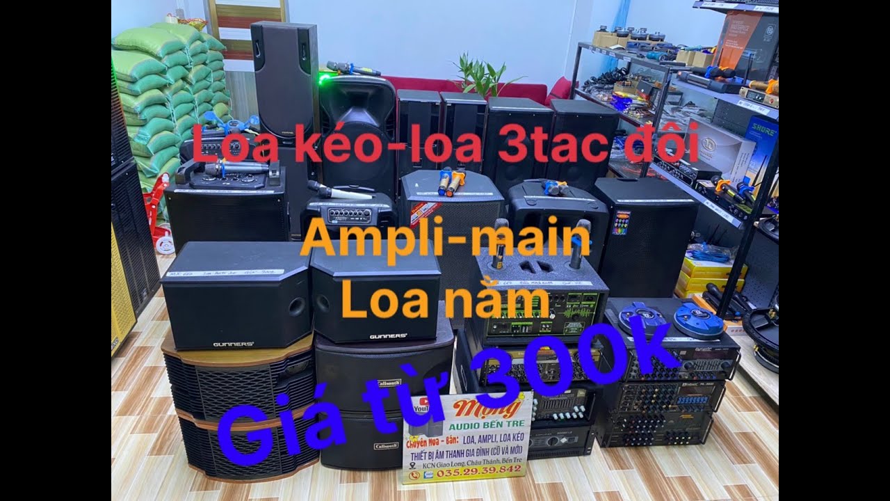 (đã bán het)Main 40 sò, loa 20-30 đôi, ampli 16lớn, loa kéo 4tac đơn và ...