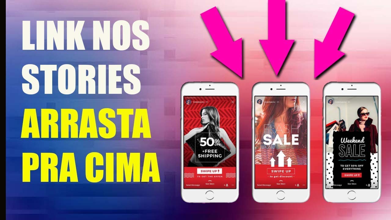 Como Colocar Link Arrasta pra Cima no Stories - YouTube