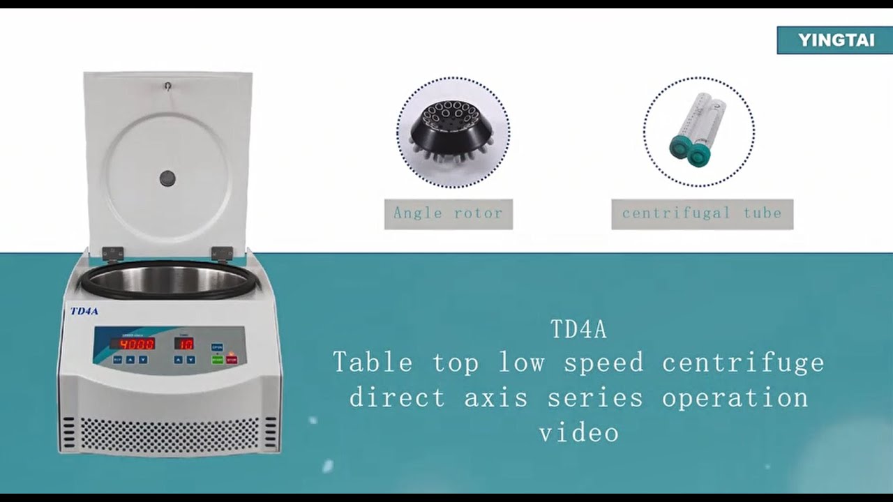 TD4A installation operation Table top low speed centrifuge - YouTube