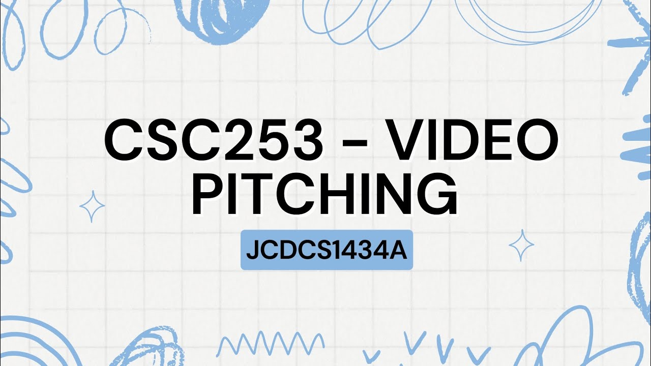 CSC253 – VIDEO PITCHING - YouTube
