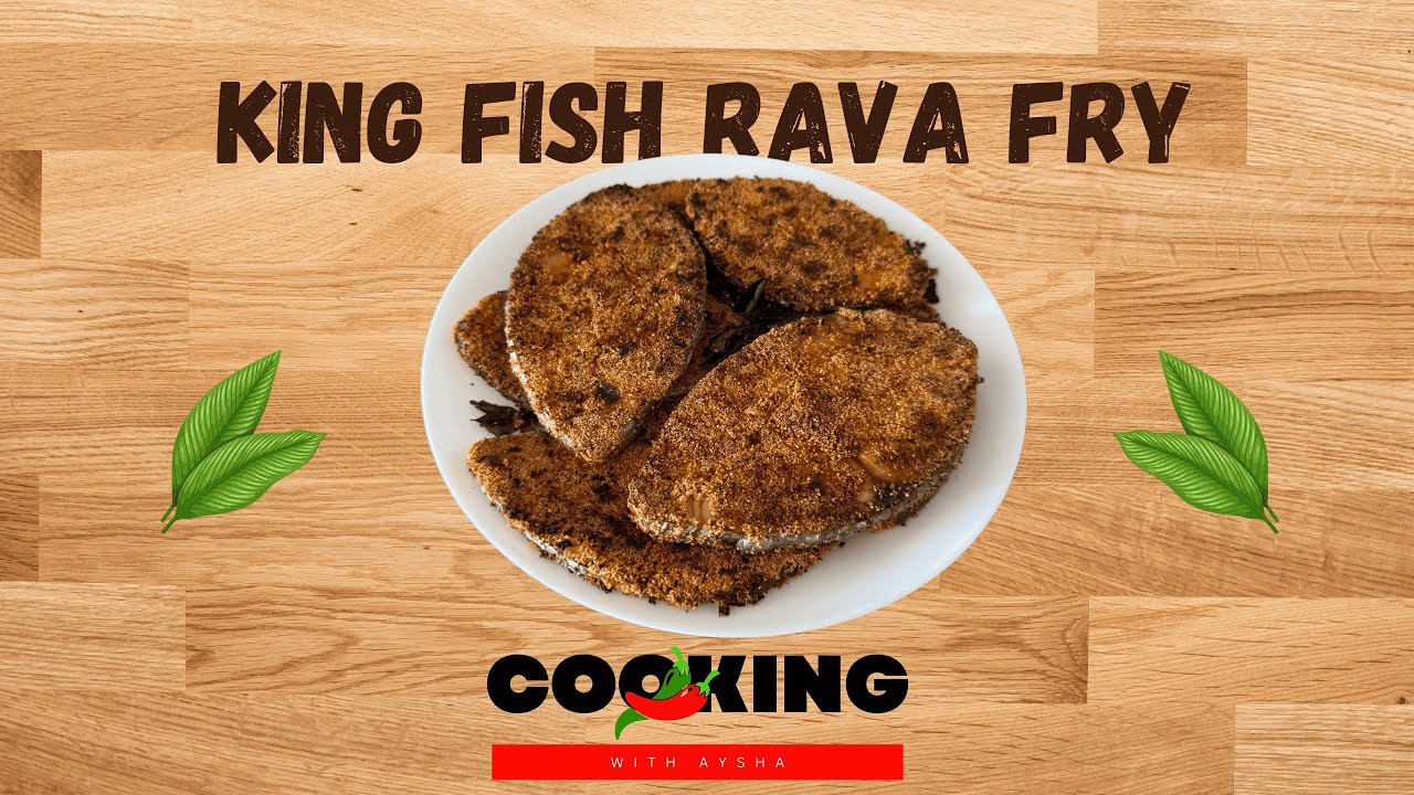 King Fish Rava Fry - Cooking With Aysha - YouTube