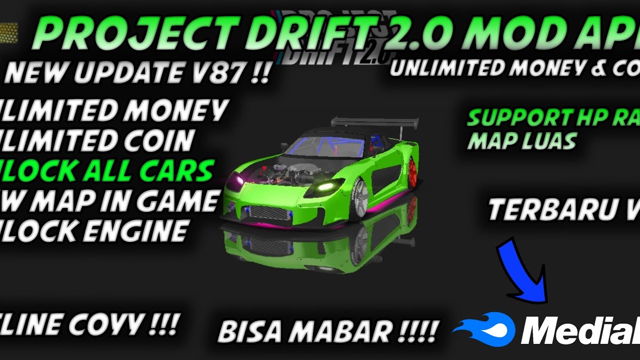 NEW UPDATE MAKIN MANTAP DAN SERU🥶🤙 BISA MABAR & MODIFIKASI - PROJECTS DRIFT 2.0 MOD APK TERBARU ...