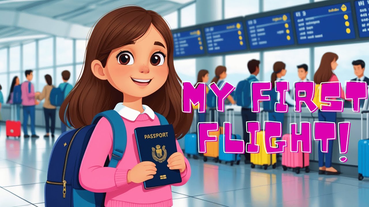 My First Time at the Airport - Improve your English - Learn English ...