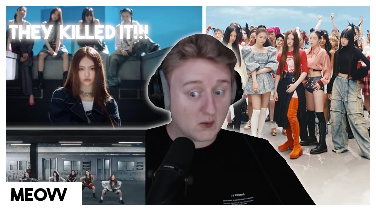 MEOVV - ‘MEOW’ M/V - REACTION TO THEIR DEBUT SONG! - YouTube
