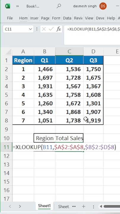 Xlookup Sum Combined Excel Exceltutorial Exceltips Shorts Exceltraining Msexcel