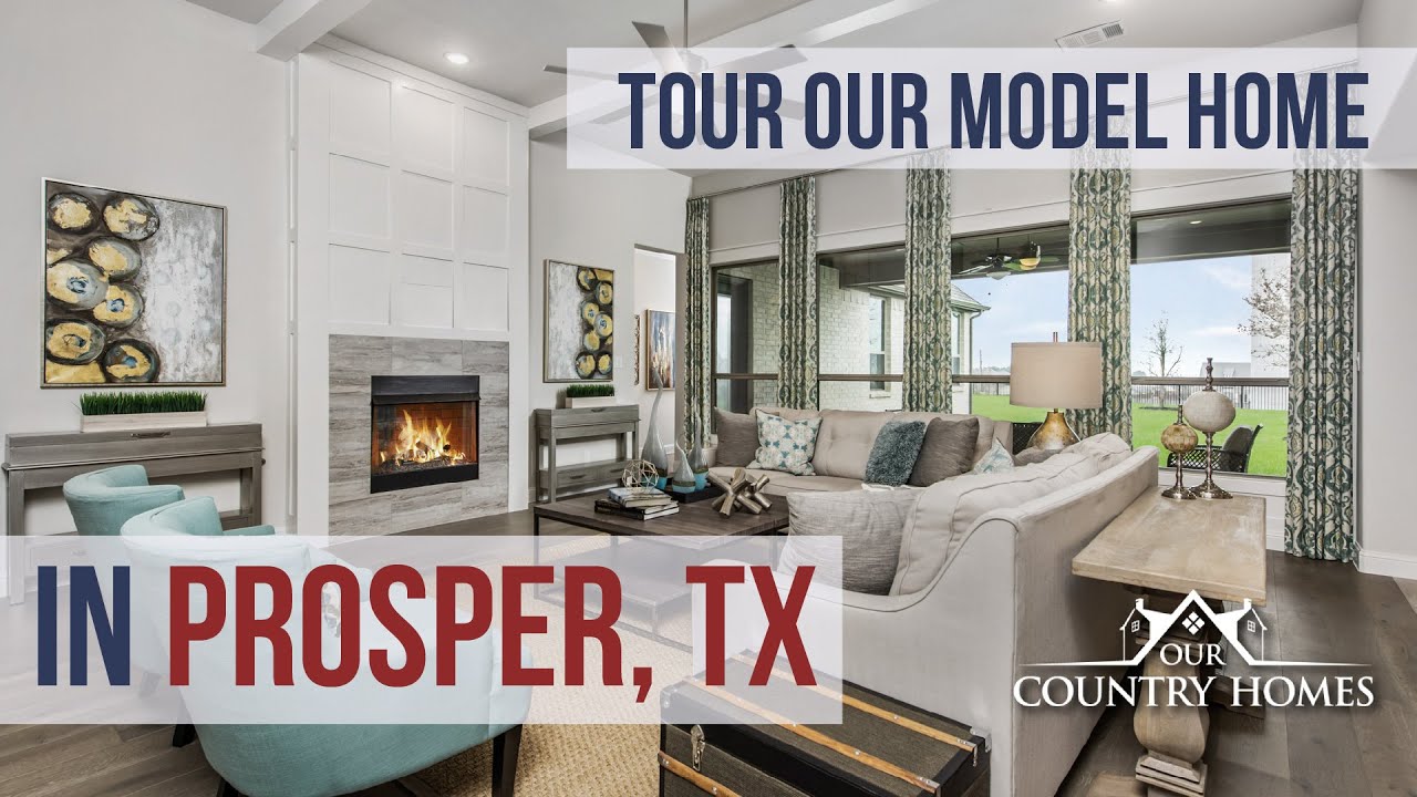 Model Home: Falls of Prosper - Prosper, TX - YouTube