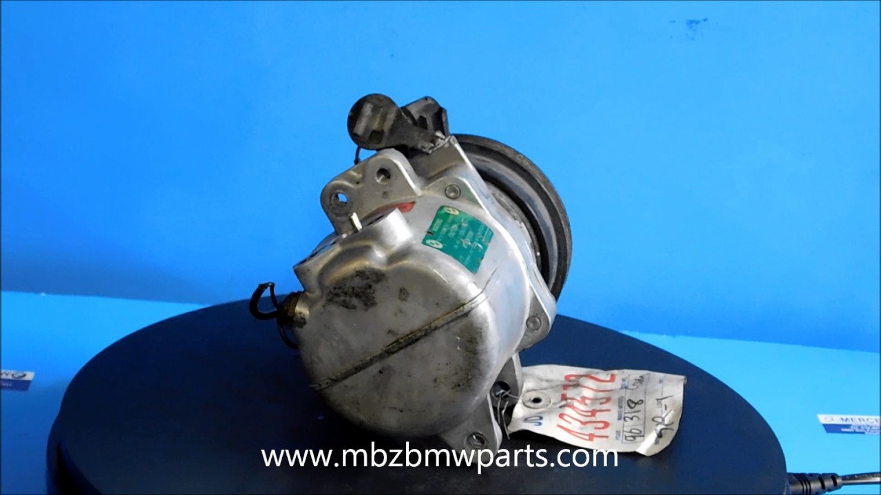 1994 1999 BMW 318i AC Air Compressor 64528390228 - YouTube