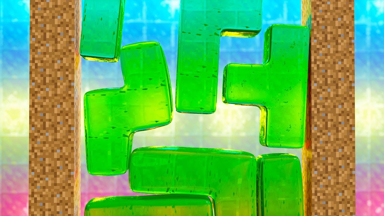 Minecraft Softbody Slime Tetris Simulation - YouTube