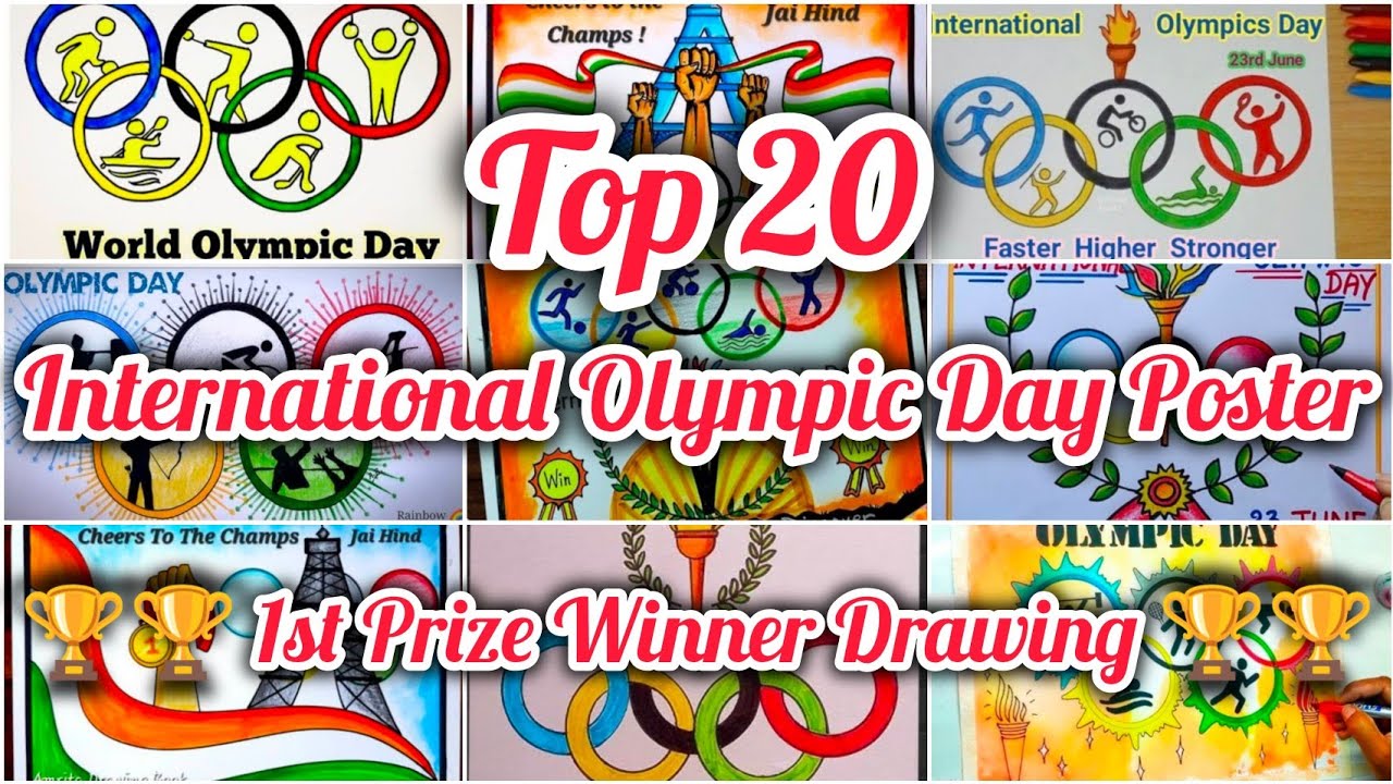 International Olympic Day Drawing ideas/How to draw Olympic Day/Olympic ...