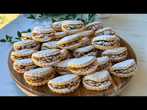 Yediğiniz En Güzel Kurabiye Bu Olabilir‼️ AĞIZDA ERİYOR RESMEN 👌 Bol Malzemeli Elmalı Kurabiye 