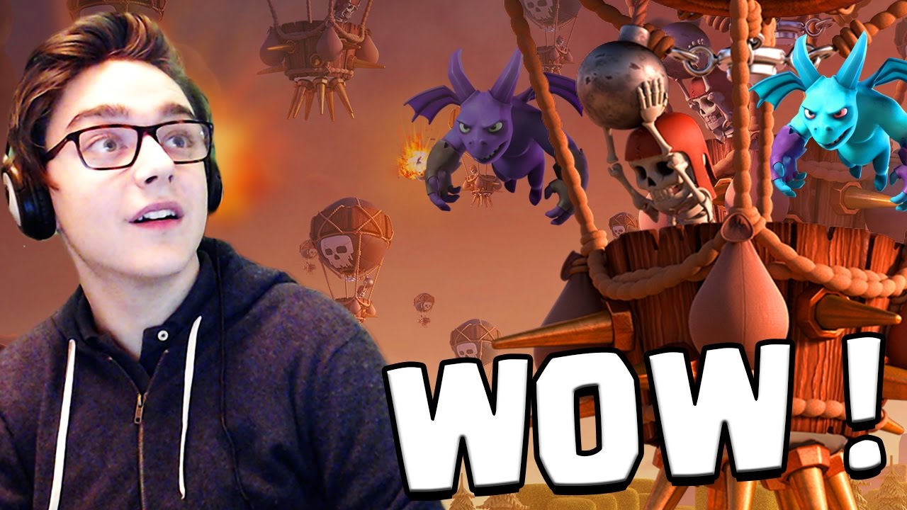 CLASH OF CLANS - LA MEILLEURE COMPO POUR RUSH EN HDV 9 ! PERFECT HDV 9 ...