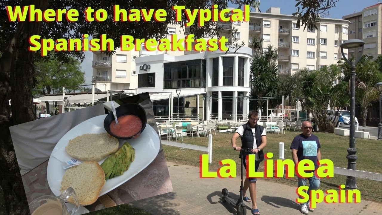 Breakfast, La Linea, Spain; Typical Spanish Breakfast at AQA Restaurant ...