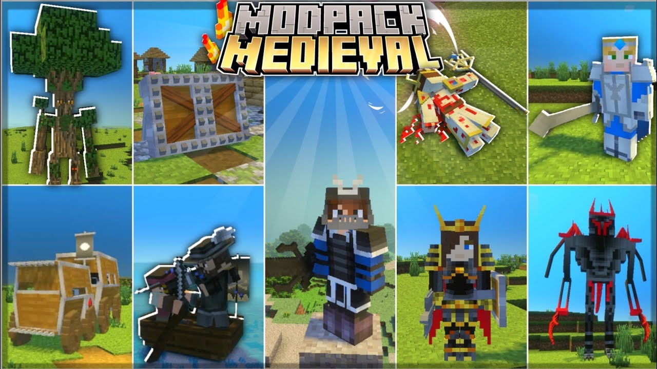 MODPACK SURVIVAL MEDIEVAL TERBAIK Di MCPE/MCBE TERBARU! (BeforeCraft ...