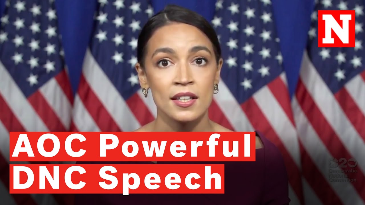 Watch: AOC Backs Sanders In Short But Powerful DNC 2020 Speech - YouTube