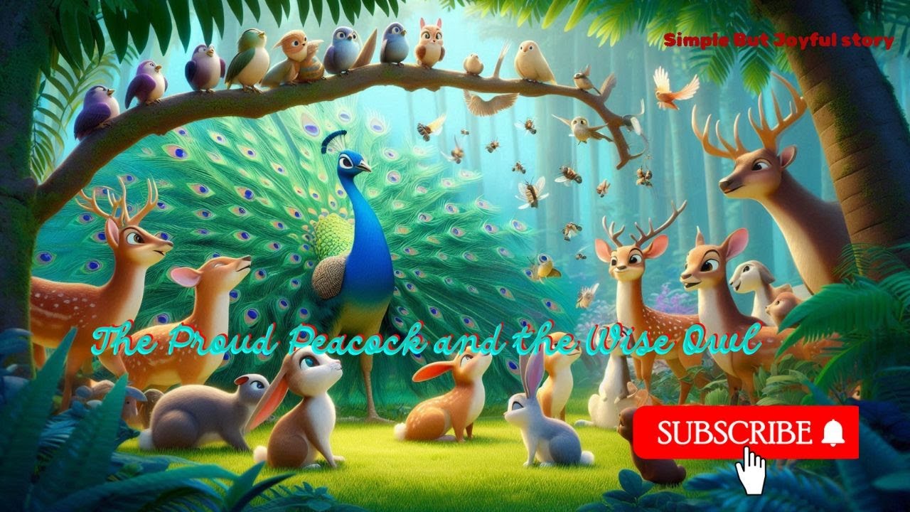 The Proud Peacock and the Wise Owl /Bed time story - YouTube