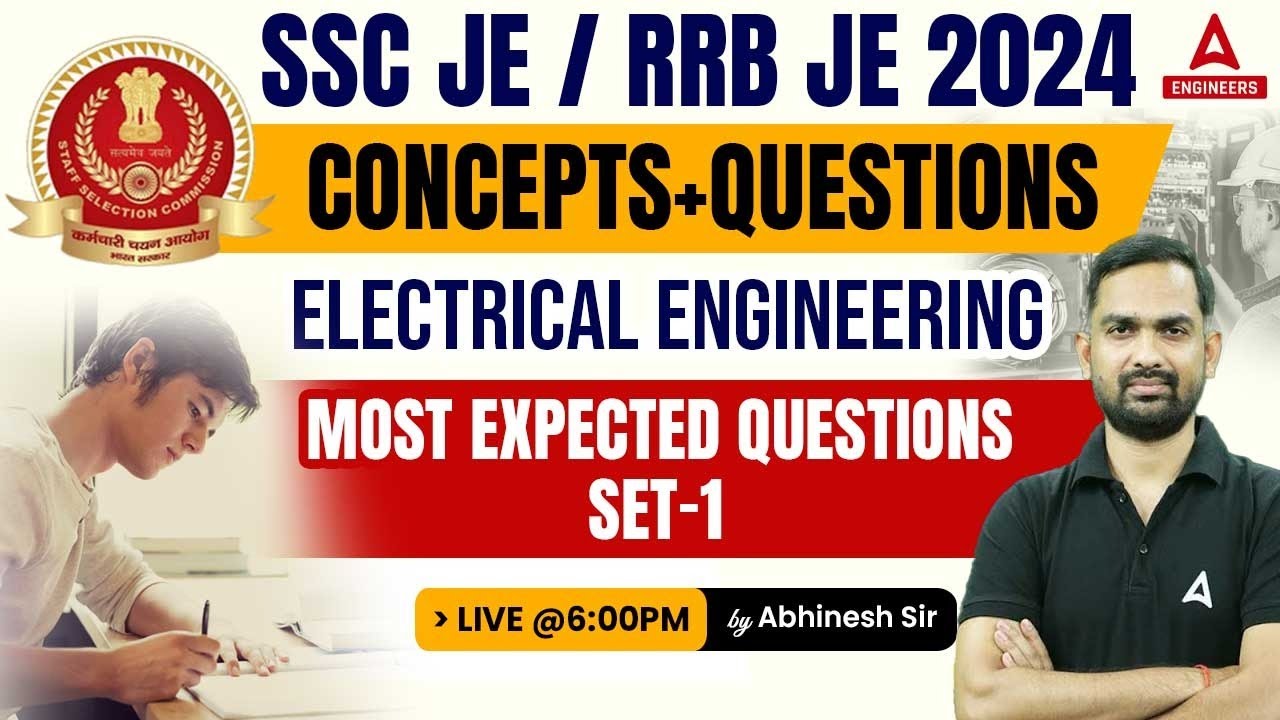 SSC JE / RRB JE Electrical Engineering Questions #1 | By Abhinesh Sir - YouTube