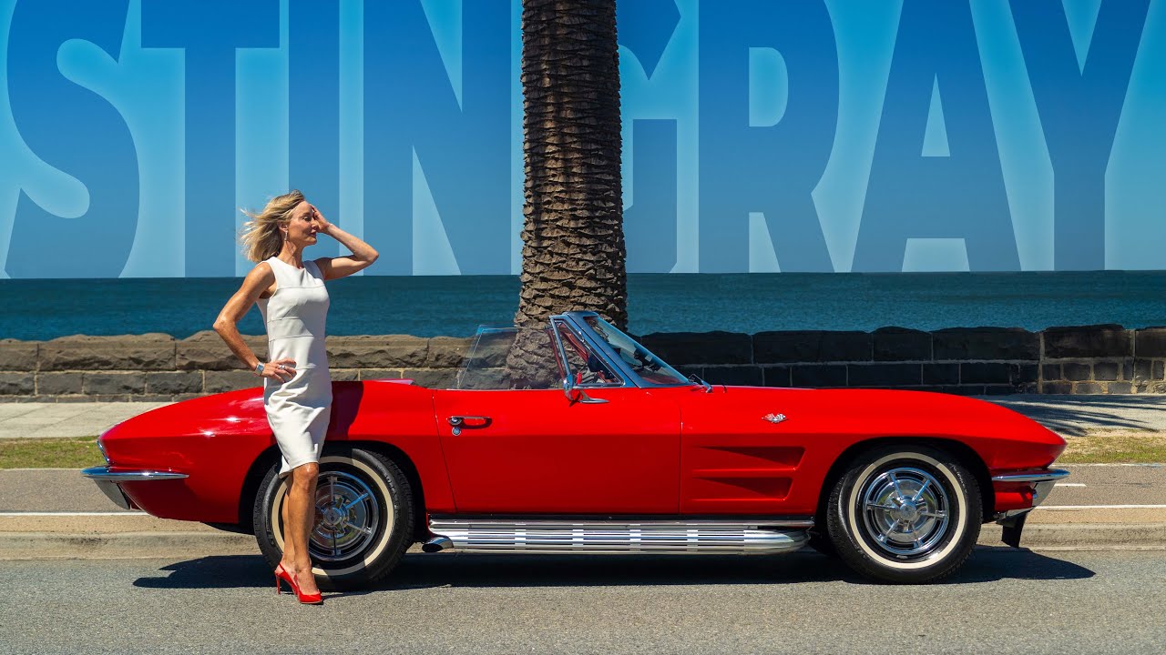 Elise Elliott Drives The 1963 Corvette Stingray Convertible! - YouTube