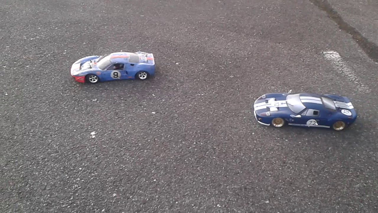 RC TAMIYA/HPI UND TAMIYA/KYOSHO FORD GT40 1:10 MIT ESS-ONE u.REELY ...