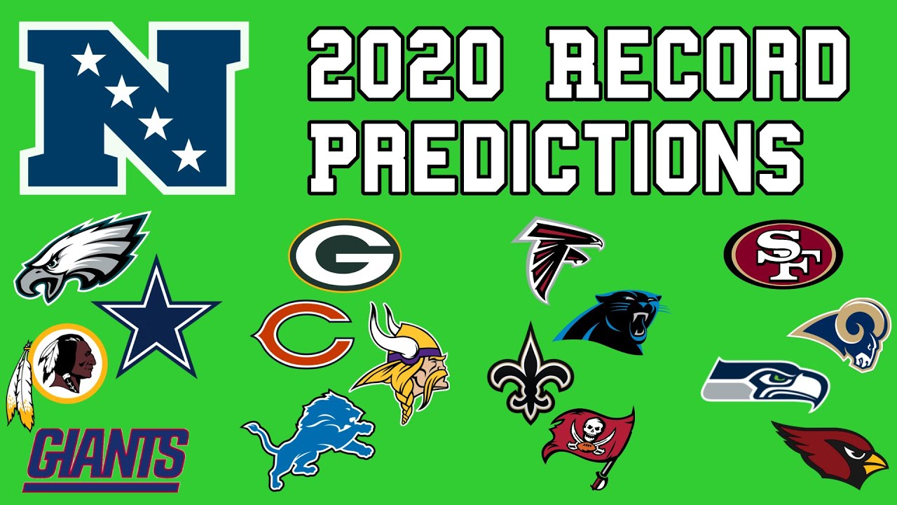 Predicting the 2020 Record for each NFC Team | NFL Record Picks | The ...