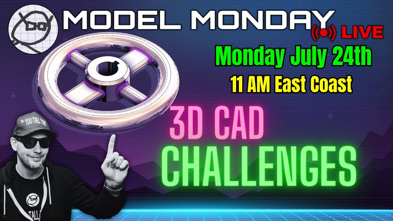 Model Monday LIVE - Live Modeling Challenges - SolidWorks and Onshape ...