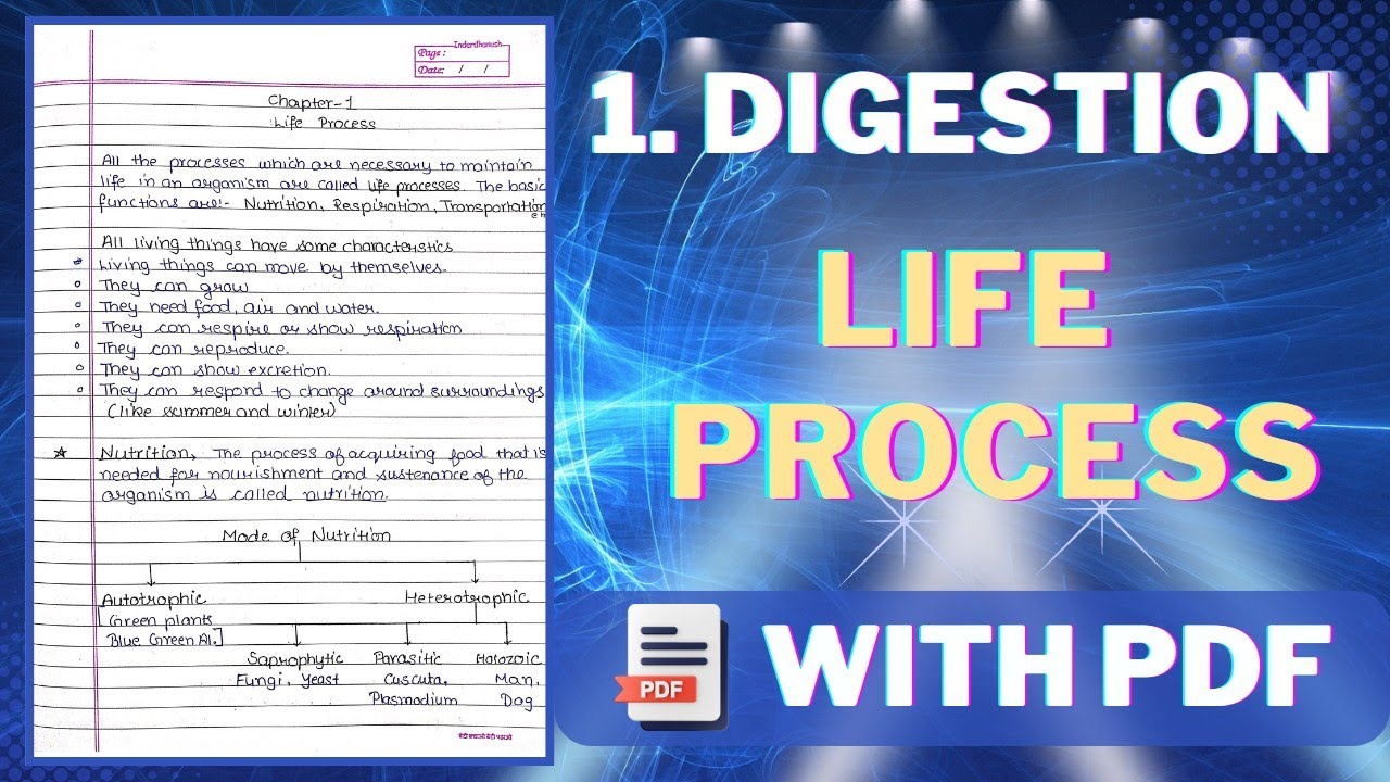 class 10 biology ch 1 notes | class 10 life process notes | biology ch ...