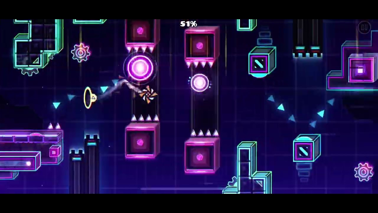 geometry dash [harder] glowy #geometrydash #gd - YouTube
