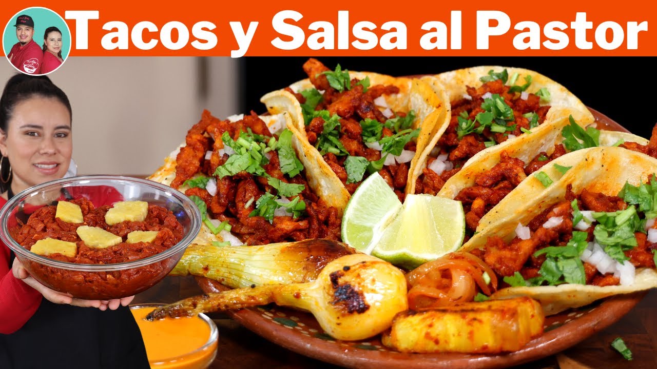 MARINADO SECRETO para Tacos al PASTOR Caseros - con Salsa Roja de ...