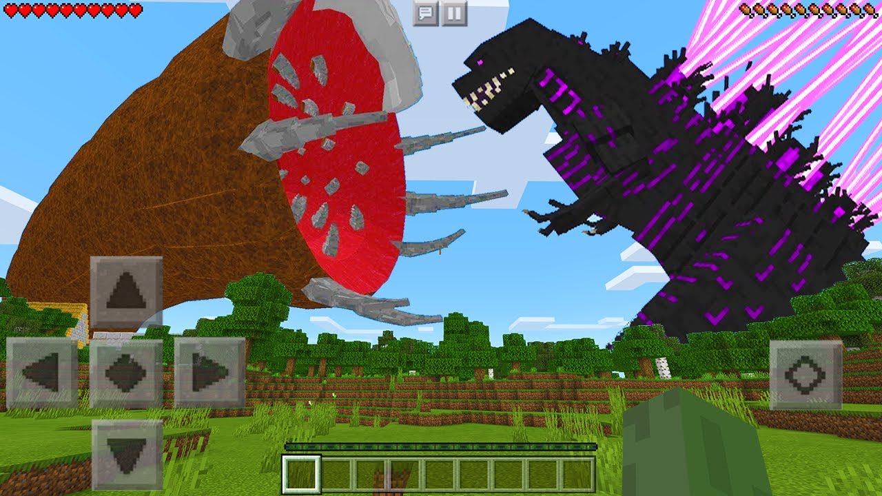 I Found SHIN GODZILLA vs MODULAR BOSSES in Minecraft Pocket Edition ...