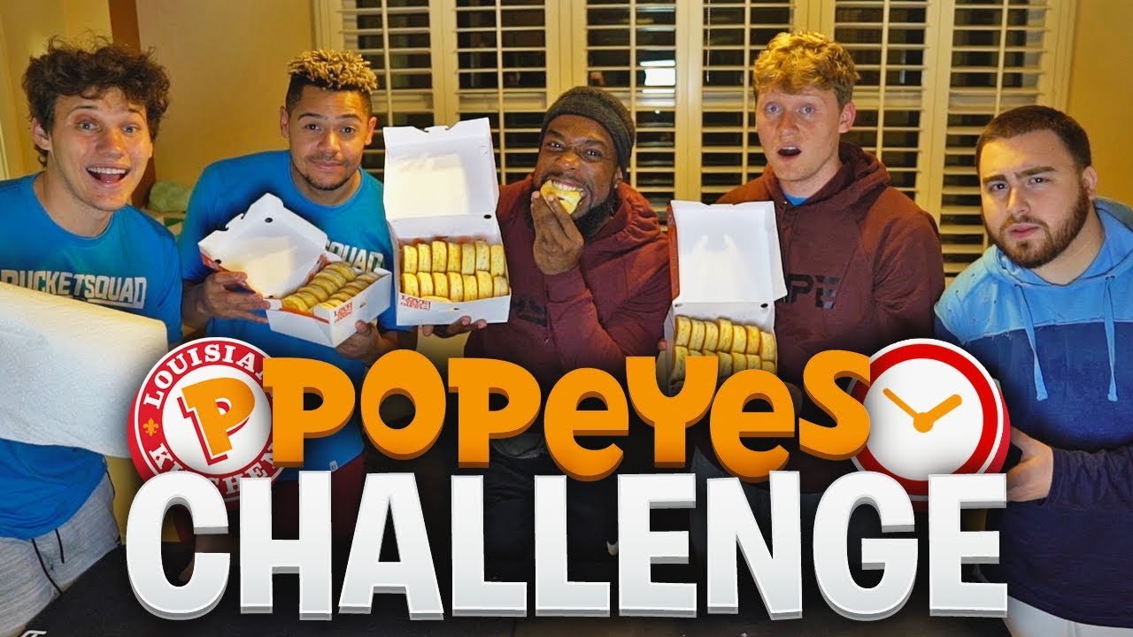 2HYPE! POPEYES BISCUITS WITHOUT WATER UNDER 5 MINS CHALLENGE! With Los ...