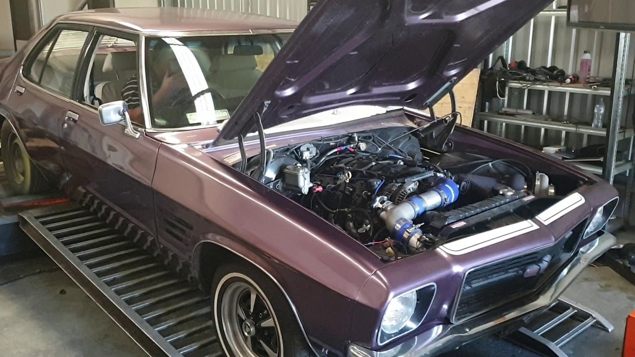 LS1 Turbo Holden HQ 2nd Dyno run - YouTube