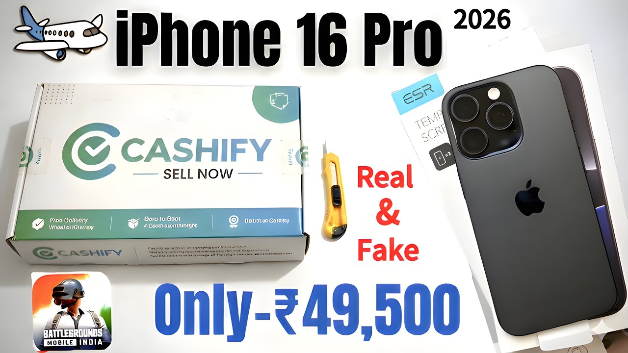 iPhone 16 Pro Refurbished Cashify Unboxing 😱 Real vs Fake? | BGMI ...